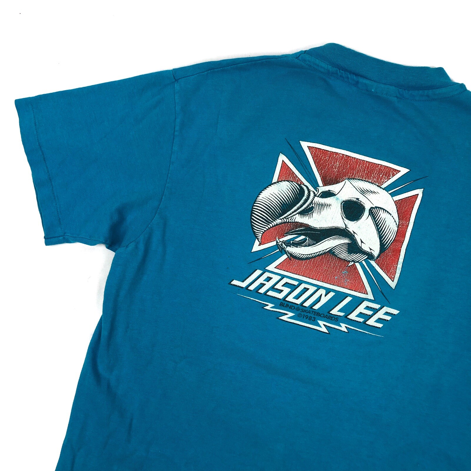 Vtg Jason Lee Blind Skateboards Dodo Skull Shirt 1983 Medium | eBay