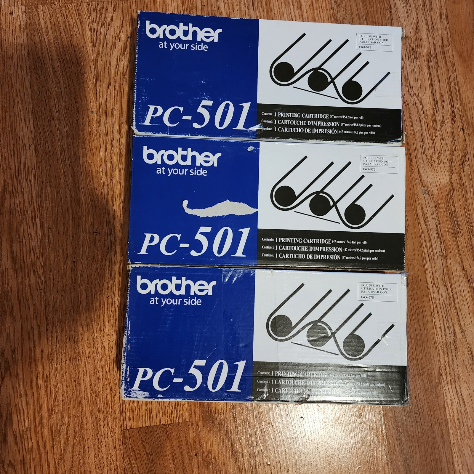 LOT OF (3) BROTHER PC-501 OEM Black Printing Cartridges-SEE PICTURES | eBay