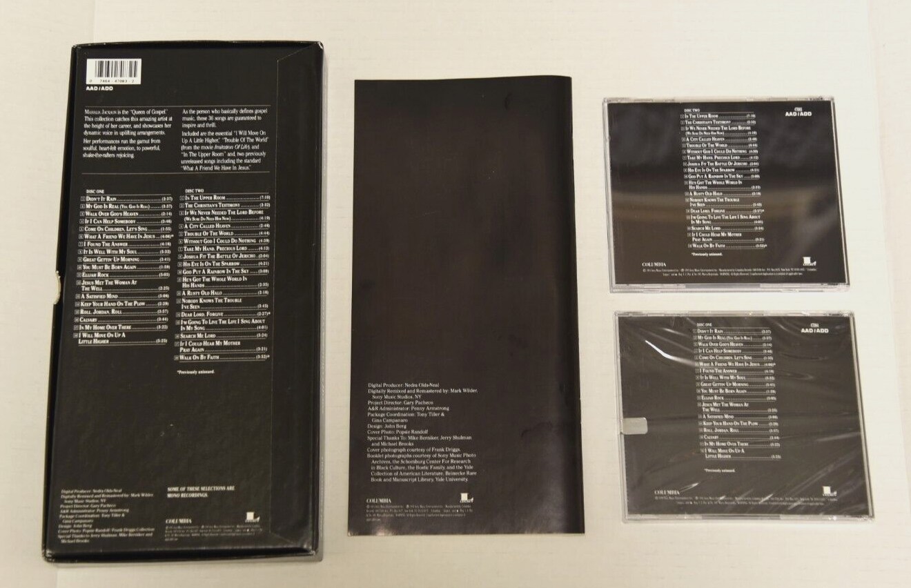 MAHALIA JACKSON - GOSPELS, SPIRITUALS & HYMNS - 2CD'S LONG BOX SET | eBay