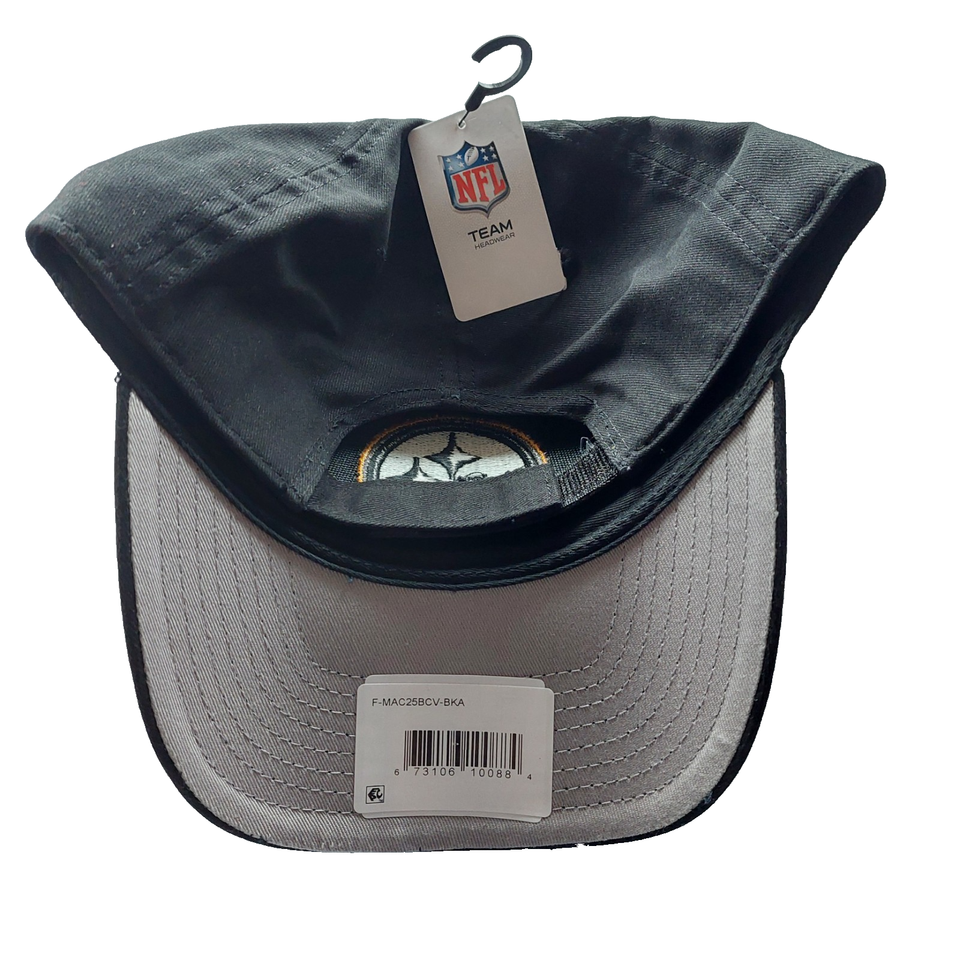 Pittsburgh Steelers NFL Baseball Cap Hat by NFL Team Apparel Black ...