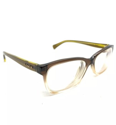Coach Eyeglasses HC 6089 5400 Olive Brown Gradient Full Rim Frame 51 ...