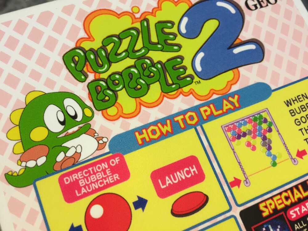 Puzzle Bobble 2 Mini Neo Geo Arcade Marquee | eBay