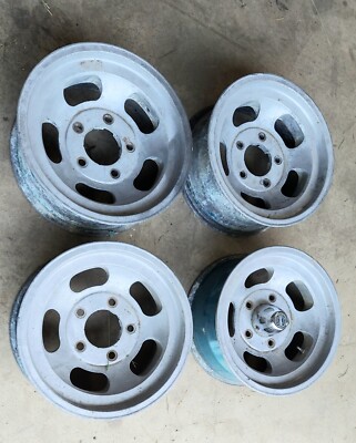 15x7 Vintage Rocket Wheels Rims Big Bolt Pattern 5x5.5 Ford Gasser Ray ...