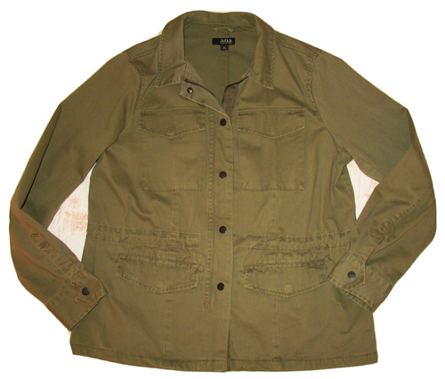 Ana A New Approach Military Khaki COAT Olive Army Green Anorak JACKET ...