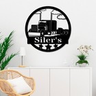 Personalized 18 Wheeler Metal Signs, Big Rig Truck Wall Decor, Trucker ...