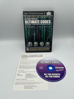 Action Replay Ultimate Codes for Enter the Matrix Game Playstation 2 ...