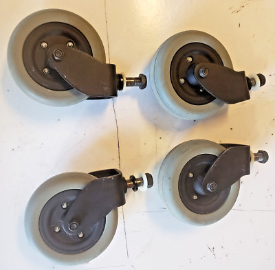 (4) Fork Caster Wheel Caster Assembly Set Invacare M41 M51 M61 M71 Pronto | eBay