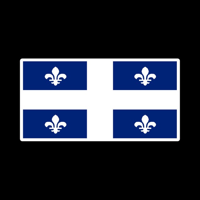 P106 - QUEBEC PROVINCE CANADA FLAG ANY SIZE VINYL DECAL BUMPER STICKER ...