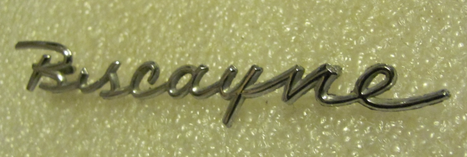 1950's - 1960's CHEVROLET BISCAYNE DASH EMBLEM BADGE FLAG GENUINE ...