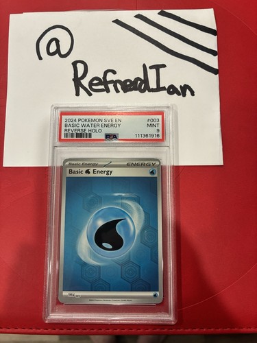 Pokémon TCG Reverse Holo Water Energy Shrouded Fable PSA 9 💧🌊 | eBay