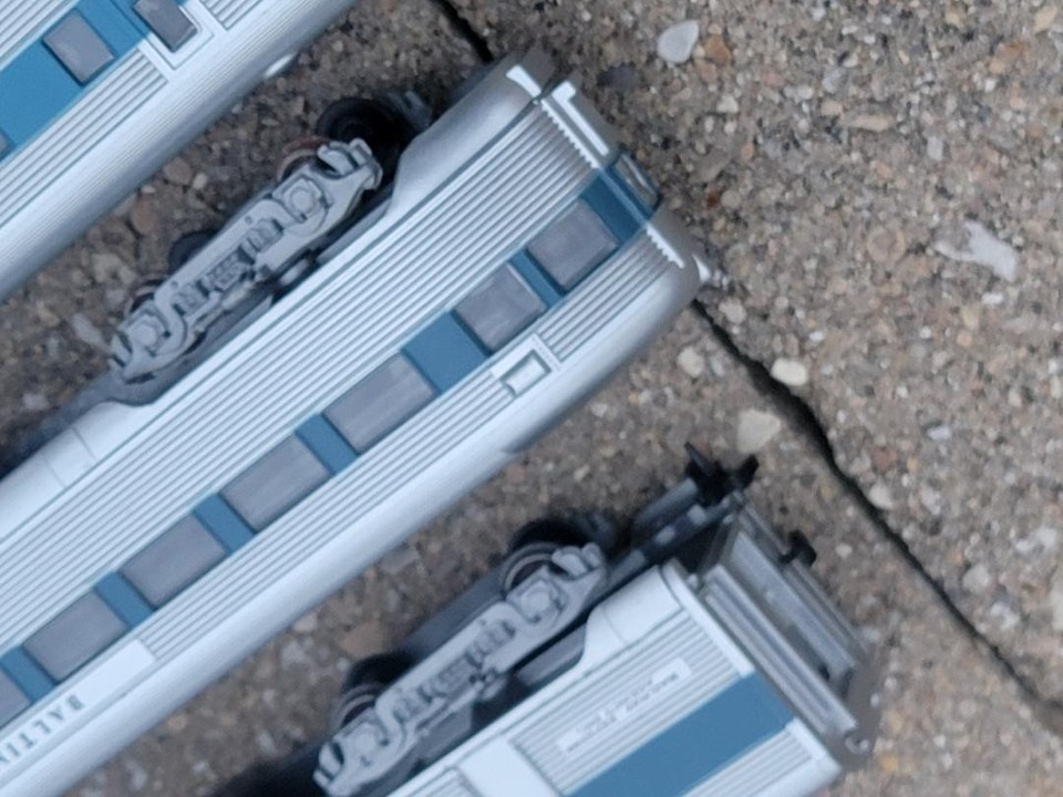 5 HO BALTIMORE & OHIO CORRUGATED SIDE STREAMLINED PASSENGER CARS | eBay