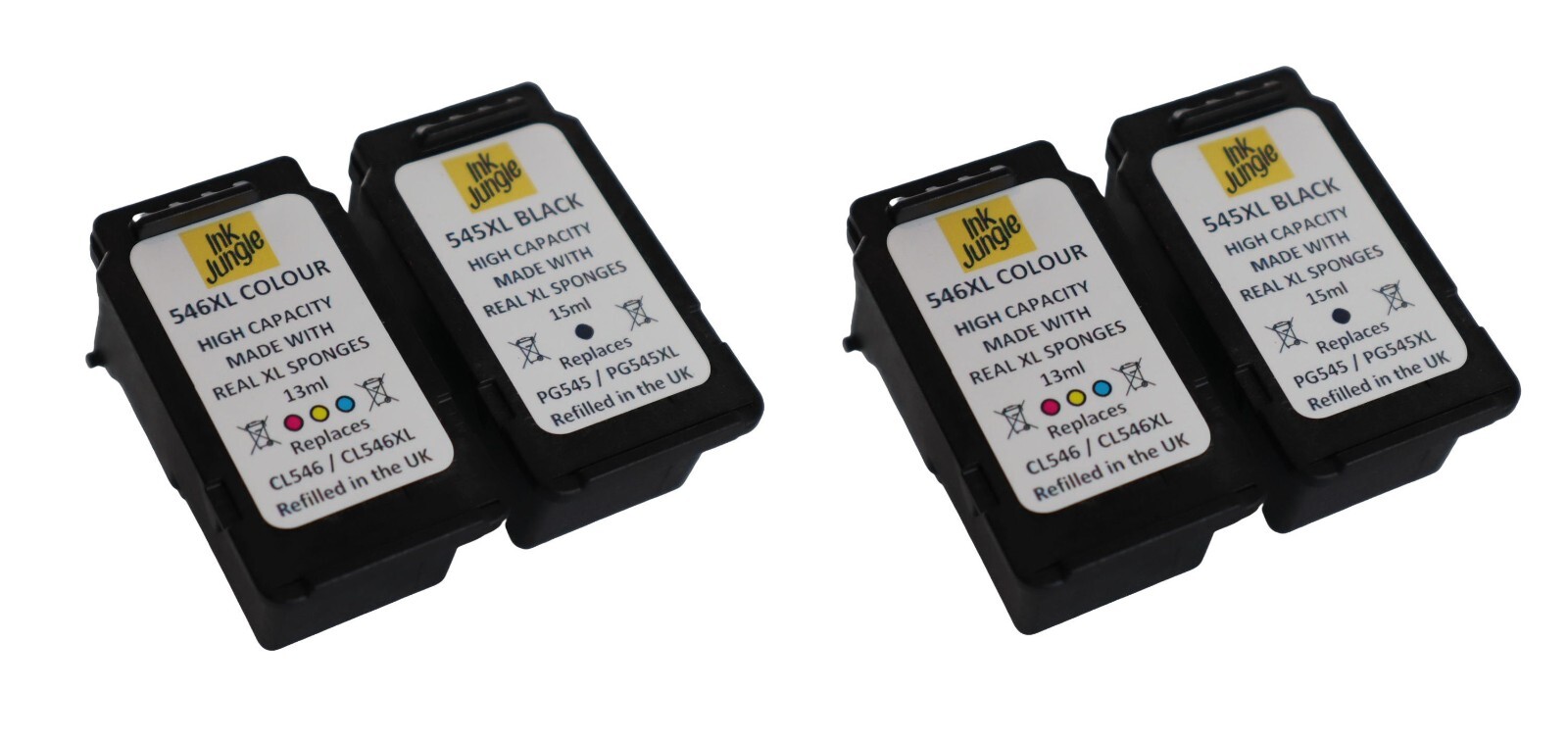 PG545 CL546 Black Colour Ink Cartridges For Canon PIXMA TS3351 TS3352 ...