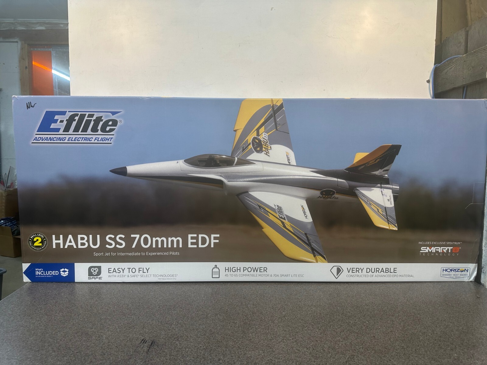 E-flite Habu SS 70mm EDF BNF Basic Electric Jet Airplane w/SAFE & AS3X ...