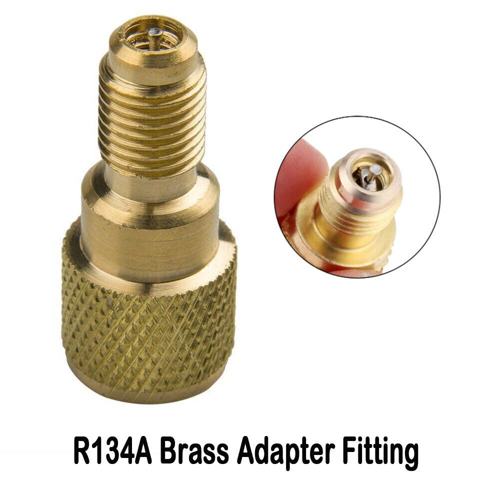 1/2" ACME Female to1/4" Male Refrigerant Brass Adapter Charging Hose ...