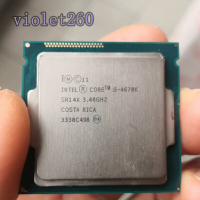 4Th Gen Intel Core i5-4670K LGA 1150 CPU Processor Haswell Quad-Core 3. ...