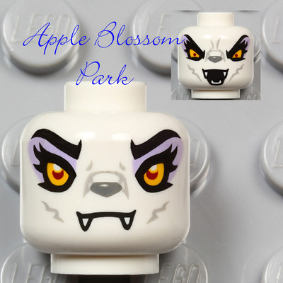 NEW Lego Female WHITE MINIFIG HEAD Girl Chima Wolf Windra Monster Fang ...