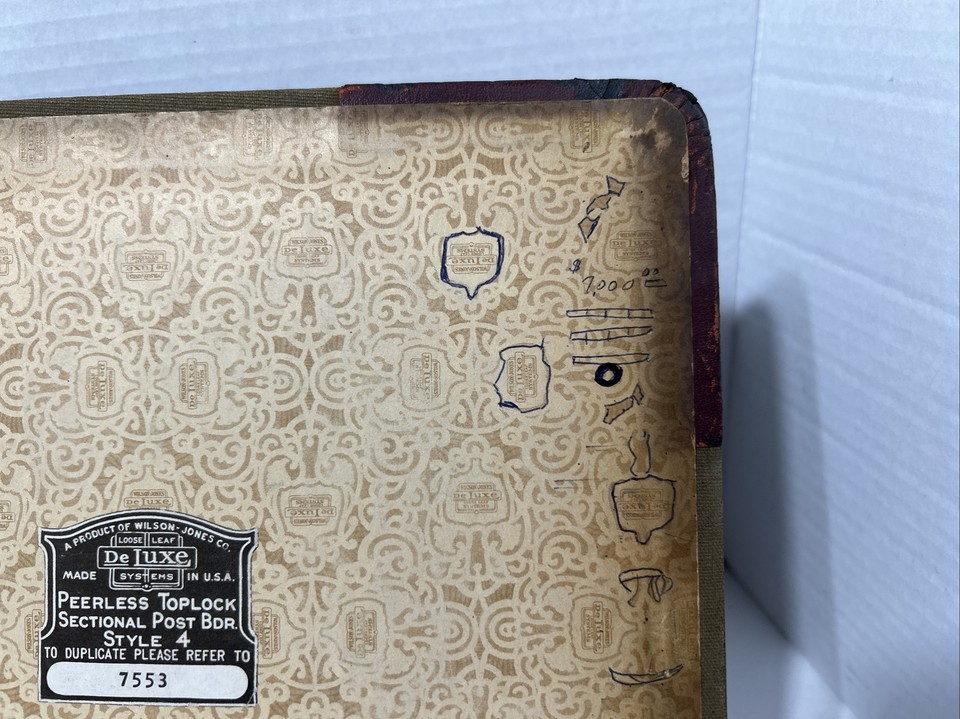 Wilson Jones Peerless Toplock Sectional Post Ledger Binder Style 4 7553 ...