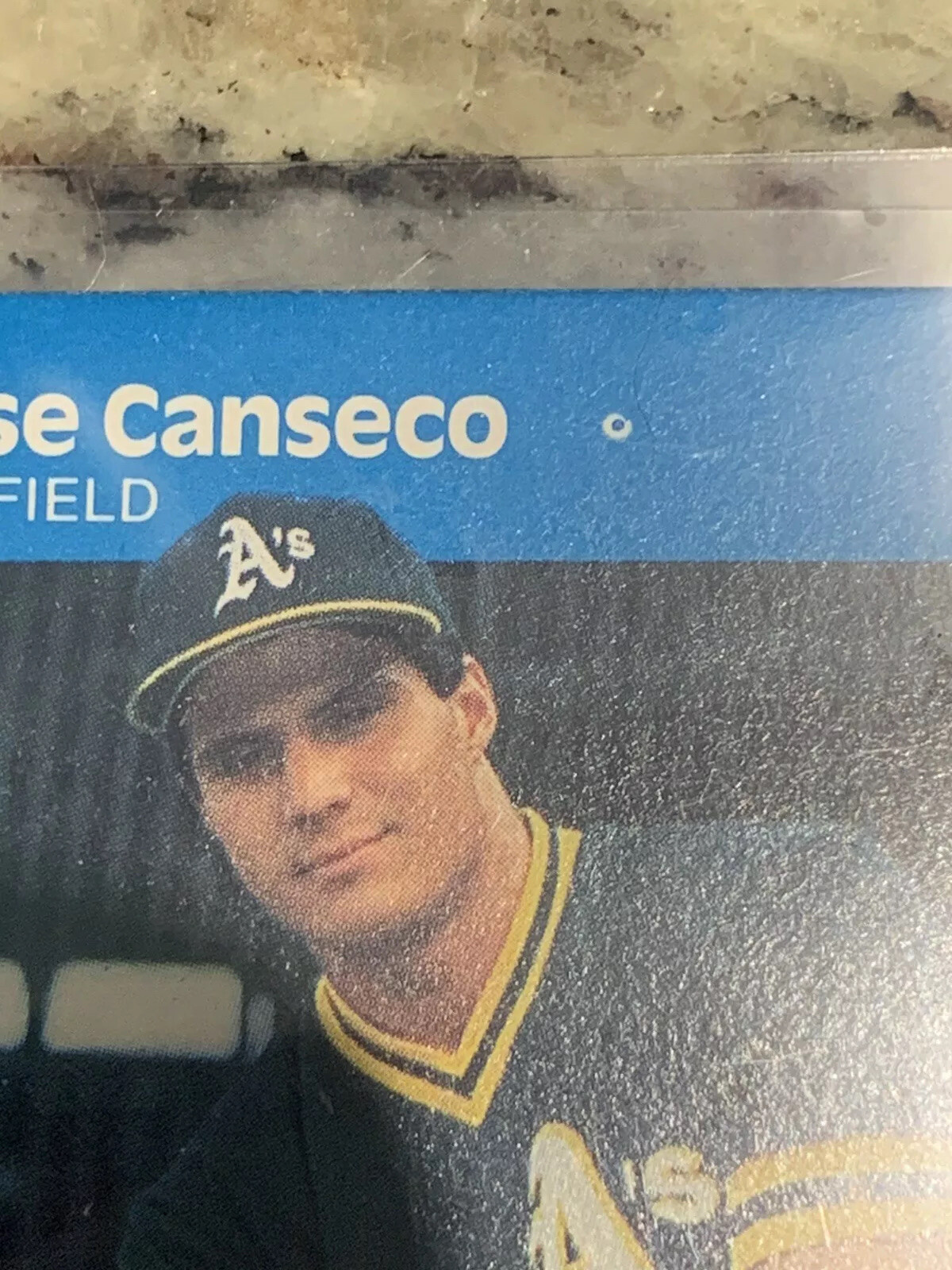 1987 JOSE CANSECO #389 FLEER Error Misprint Card | eBay