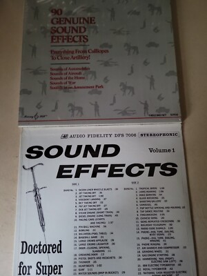 Sound Effects Vol.1 / 90 Genuine Sound Effects 3 Record Set Factory ...