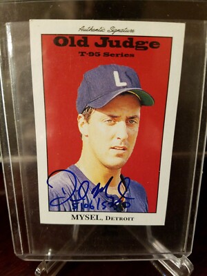 1995 Signature Rookies Old Judge T-95 Minis #5106/5750 David Mysel #25 ...