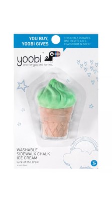 Yoobi Washable Ice Cream Cone Sidewalk Chalk Green | eBay
