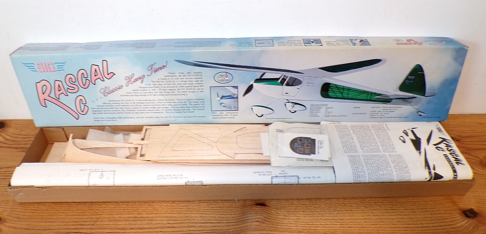 SIG Rascal RC Model Airplane Kit, 49" Wingspan, Balsa, SIGRC80, New | eBay