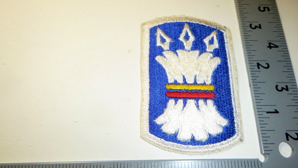 A U S Army 157th Infantry Brigade Cut Edge Snow Back Patch | eBay
