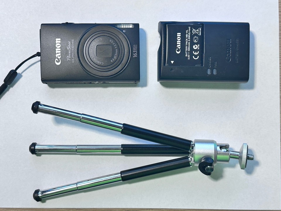 Canon PowerShot ELPH 110 HS / IXUS 125 HS 16.1MP Digital Camera - Black ...