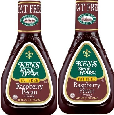Fat Free Raspberry Pecan Salad Dressing (2 bottles, 16 oz each bottle ...