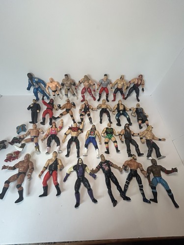 Vintage Jakks Pacific 1990’s WWF WWE WCW Wrestling Action Figures Lot ...