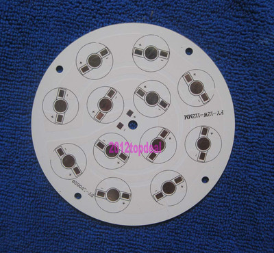 110mm Circle Aluminum PCB Circuit Board for 12PCS x 1W,3W,5w LED in ...
