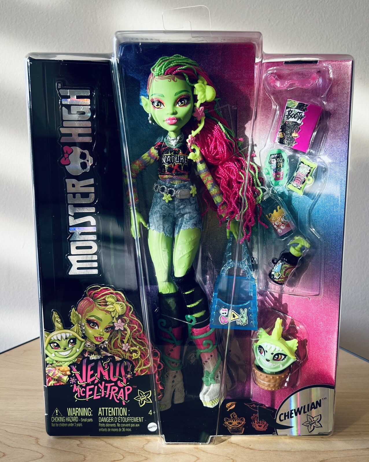 2024 Monster High G3 Venus McFlytrap Fashion Doll with Pet Chewlian | eBay