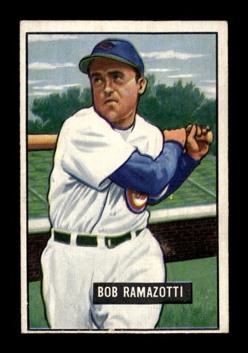 1951 Bowman Baseball #247 Bob Ramazzotti VGEX Chicago Cubs | eBay