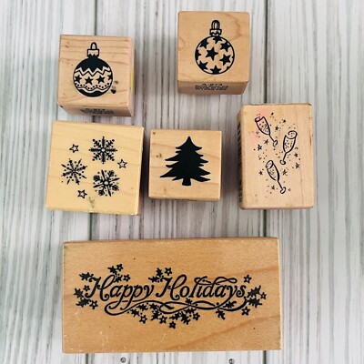 PSX Christmas Holiday Ornament Tree New Year Snowflake Rubber Craft ...