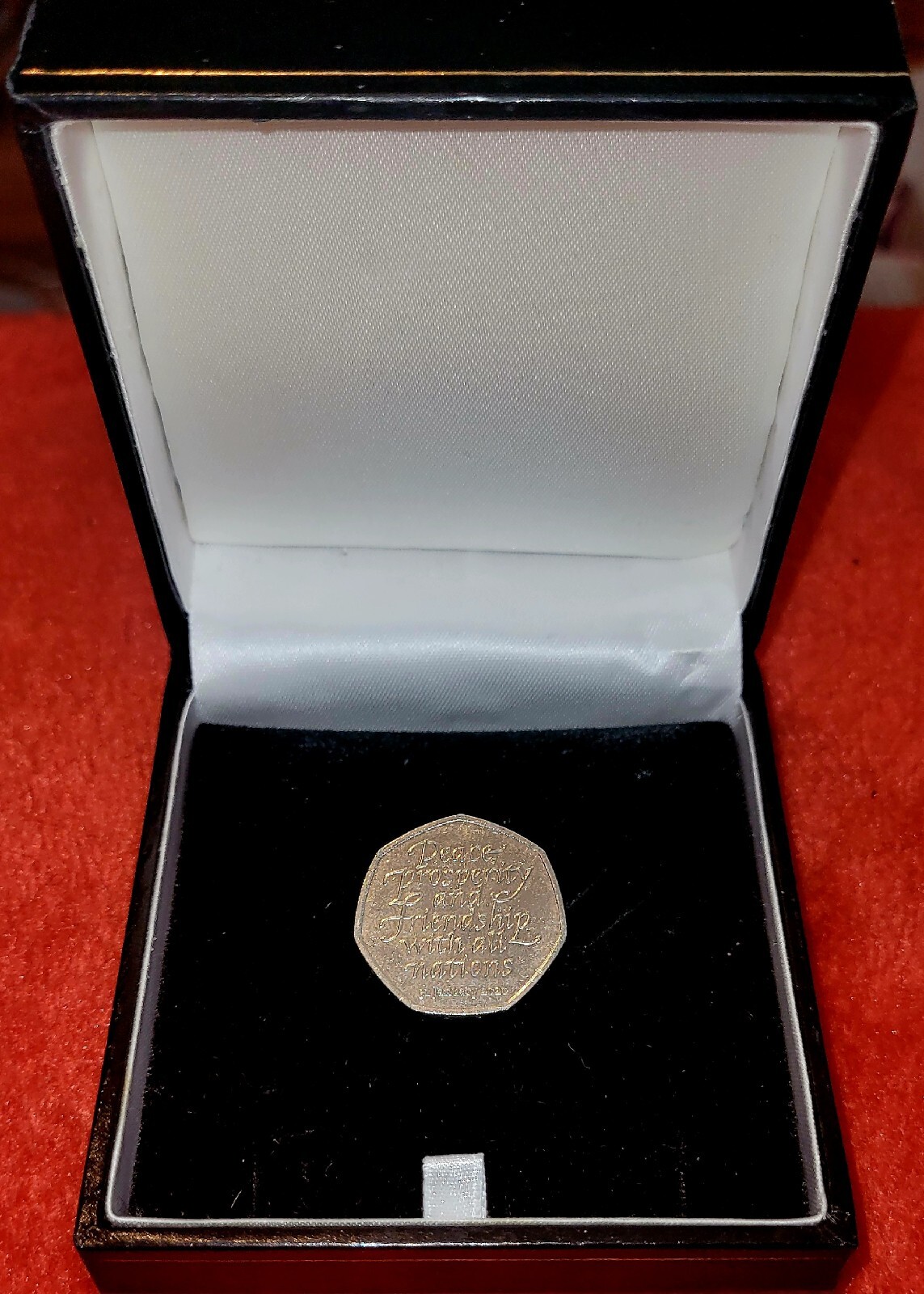 Very Rare Find | UK Brexit Coin Fifty Pence | Peace Prosperity 2020 ...