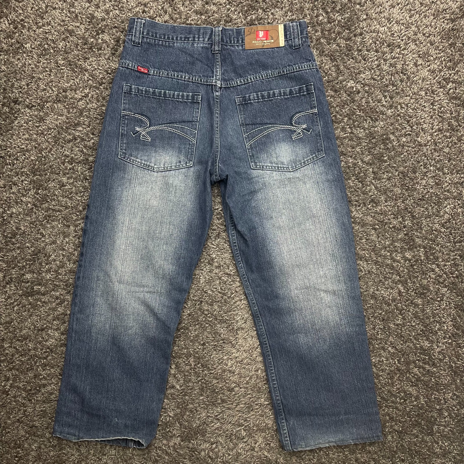 Paco Jeans Mens 34x31 Utility Fit Blue Denim Baggy Wi… - Gem