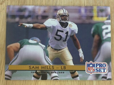 1992 Pro Set - #257 Sam Mills. New Orleans Saints. NM NFL. Free ...