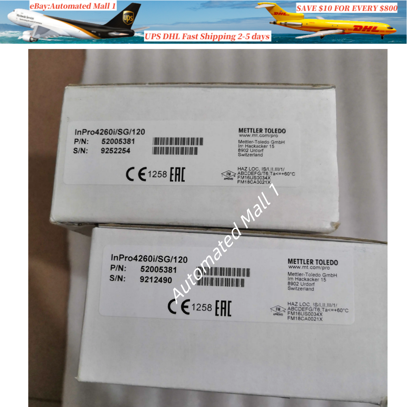 1PCS New InPro4260i/SG/120 Mettler Toledo PH electrode 52005381 | eBay