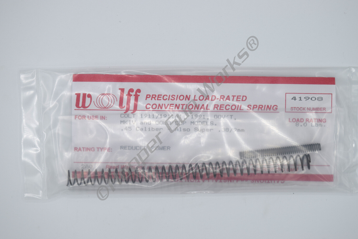 Wolff COLT 1911 .45 RP RECOIL SPRING 8LB 41908 | eBay
