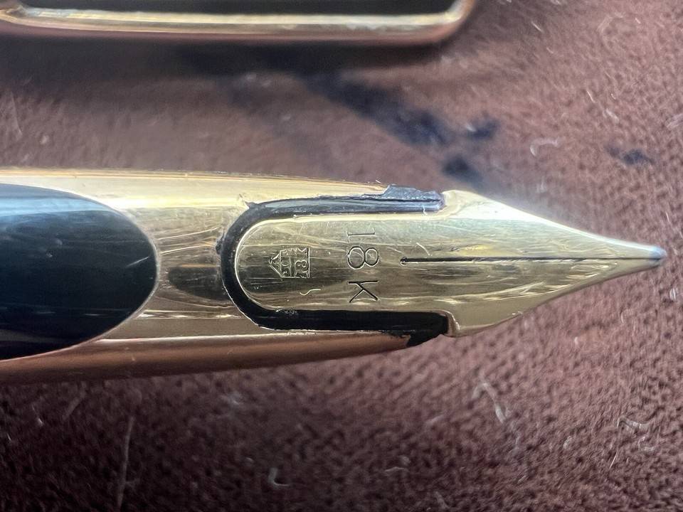 Waterman CF Fountain Pen 18 KT Gold Nib Vintage France 1960 | eBay