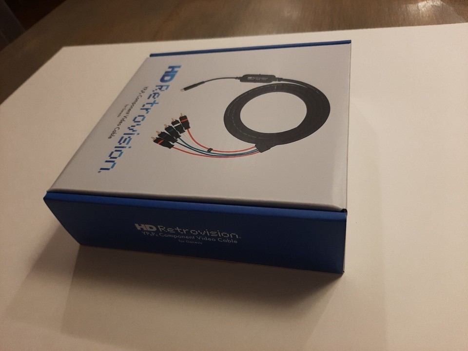 HD Retrovision Genesis Component/YPbPr Cables w/ PS1 Adapter, Factory ...