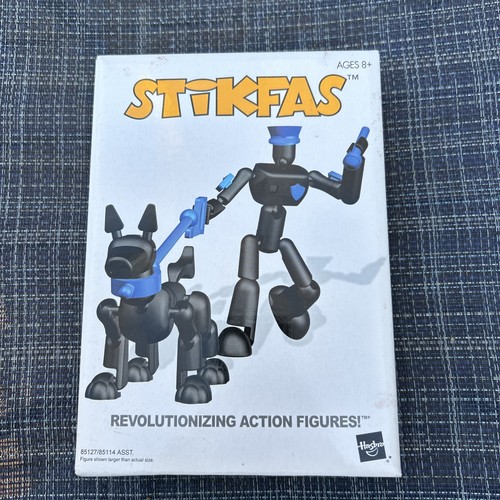STIKFAS Buildable Action Figure AFK10 NIB Hasbro Alpha Male K-9 Police ...