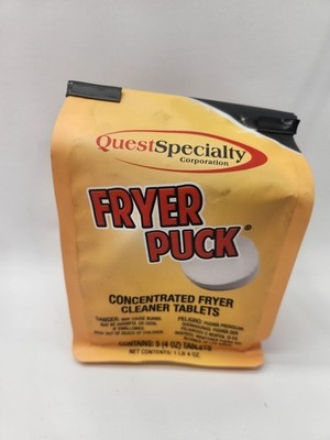 Quest specialty Fryer Puck 4oz Boil Out Deep Cleaner Tablets 5 Tabs | eBay