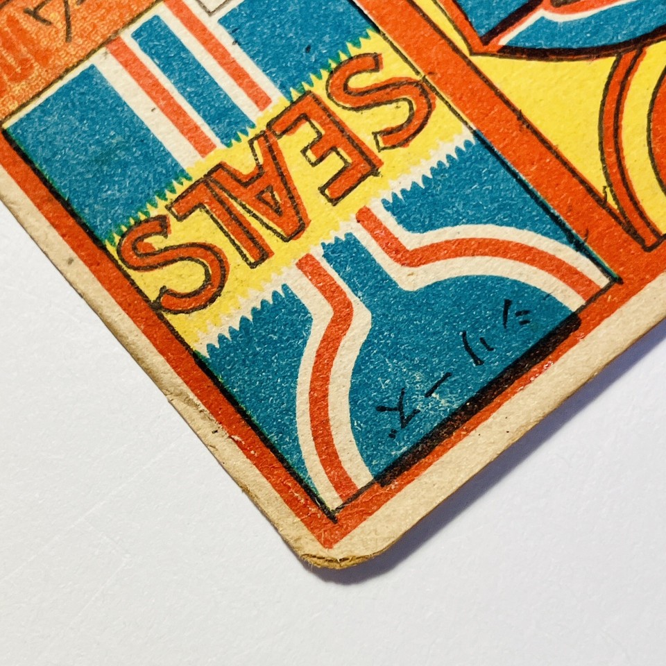 1949 All-Star Series Japanese Vintage Baseball menko Card uncut sheet ...