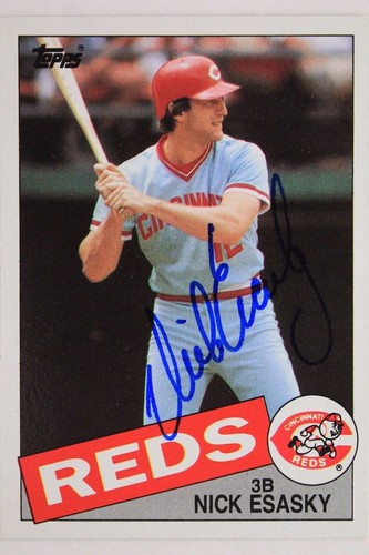 Nick Esasky Reds Red Sox Braves Autographed 1985 Topps #779 Signed Card ...