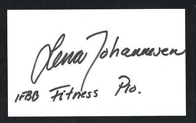 Lena Johannesen signed autograph auto 3x5 index card Professional ...