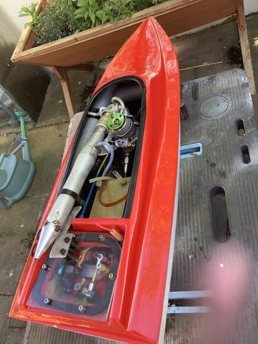 Red/White Dynamite, Sports Boat By Bernard Holder | eBay