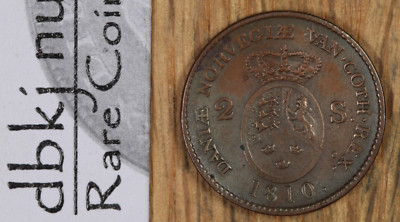1810 Denmark 2 Skilling - KM#663 - Extra Fine | eBay