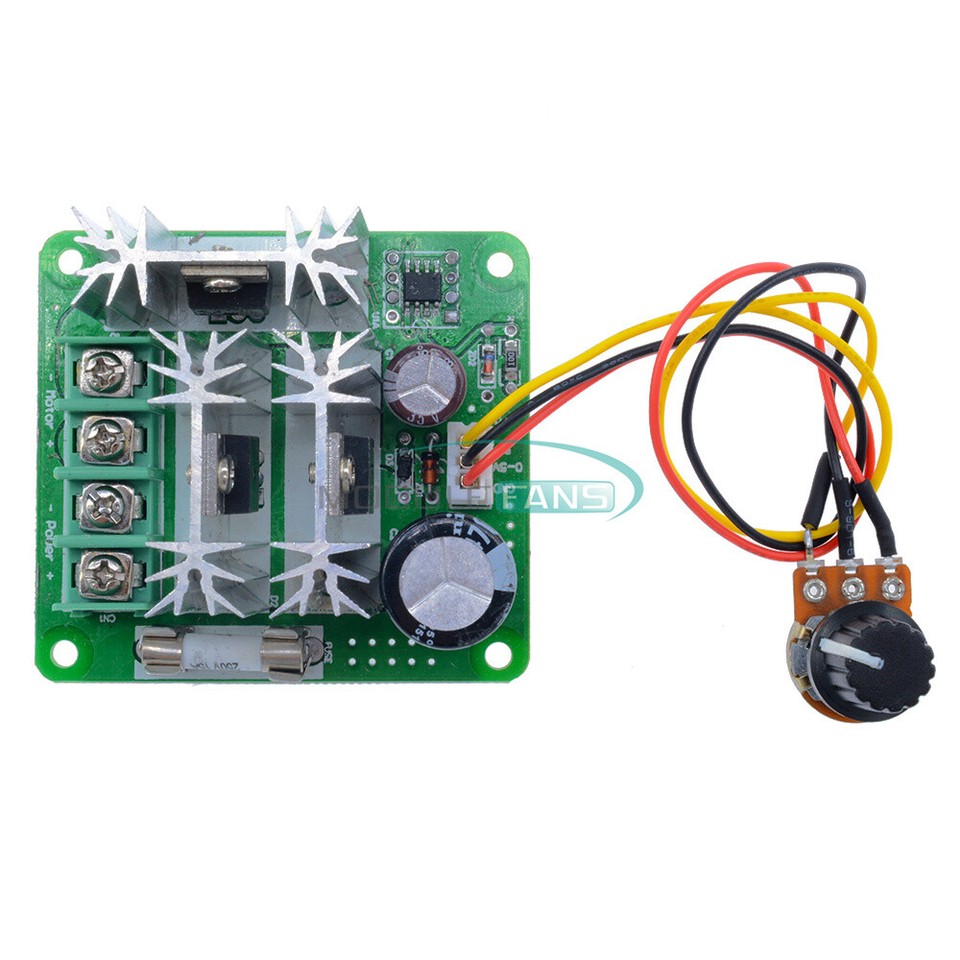 DC 6-90V 15A Motor Speed Controller Pulse Width PWM Speed Regulator ...