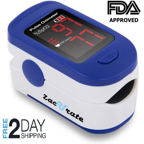 Finger Pulse OX Oximeter Blood Oxygen Sensor FDA Digital Fingertip ...